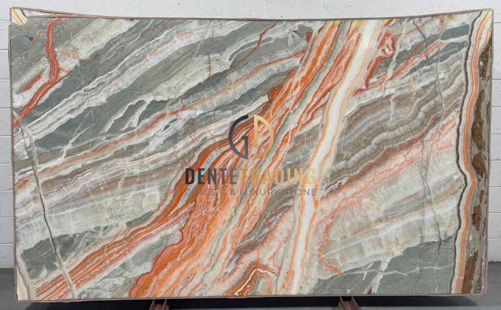 PICASSO ONYX #10718 2CM POLISHED 111"± X 65"± - Dente Trading