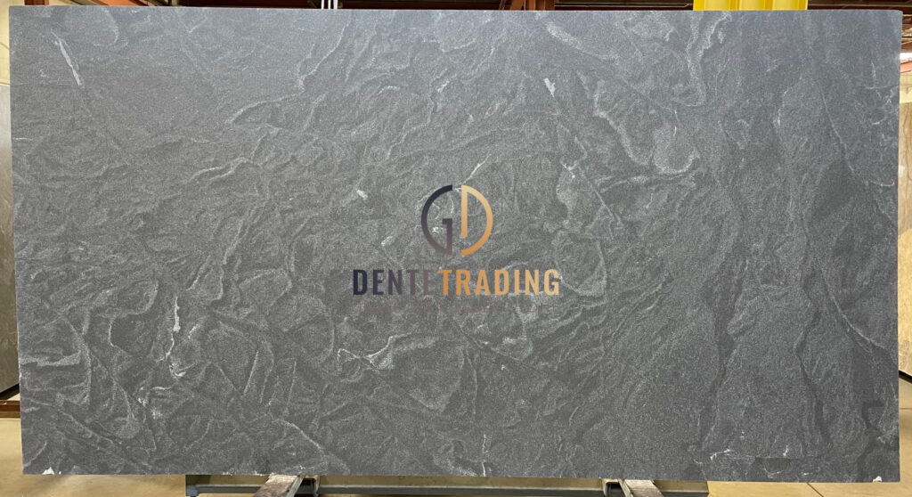 JET MIST #10833 5CM DUAL FINISH-HONED/LEATHER 131"± X 70"± - Dente Trading